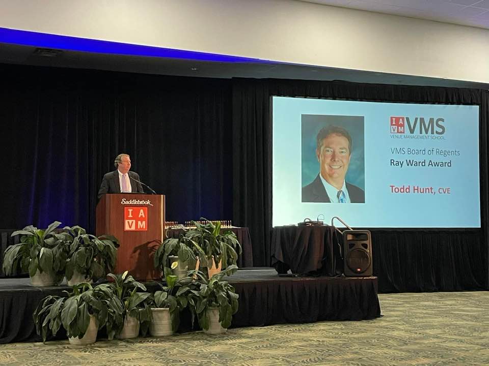 International Association of Venue Managers Todd Hunt, CVE, Honored as ...